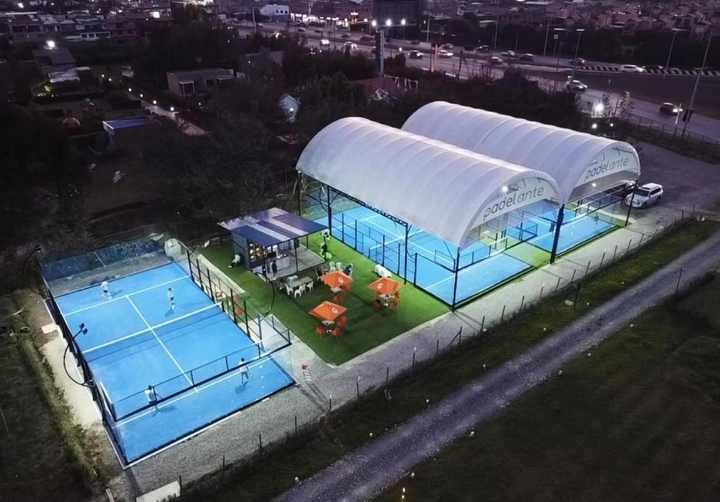 Padel Court Tent - Durable Steel Frame & Panoramic Cover