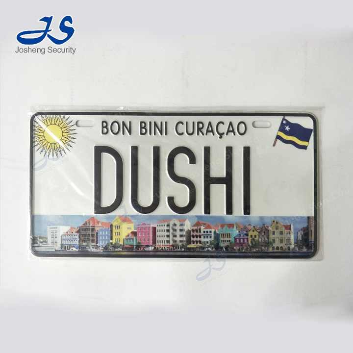 Aluminum Vehicle License Plate for Curacao - Custom Design with ...