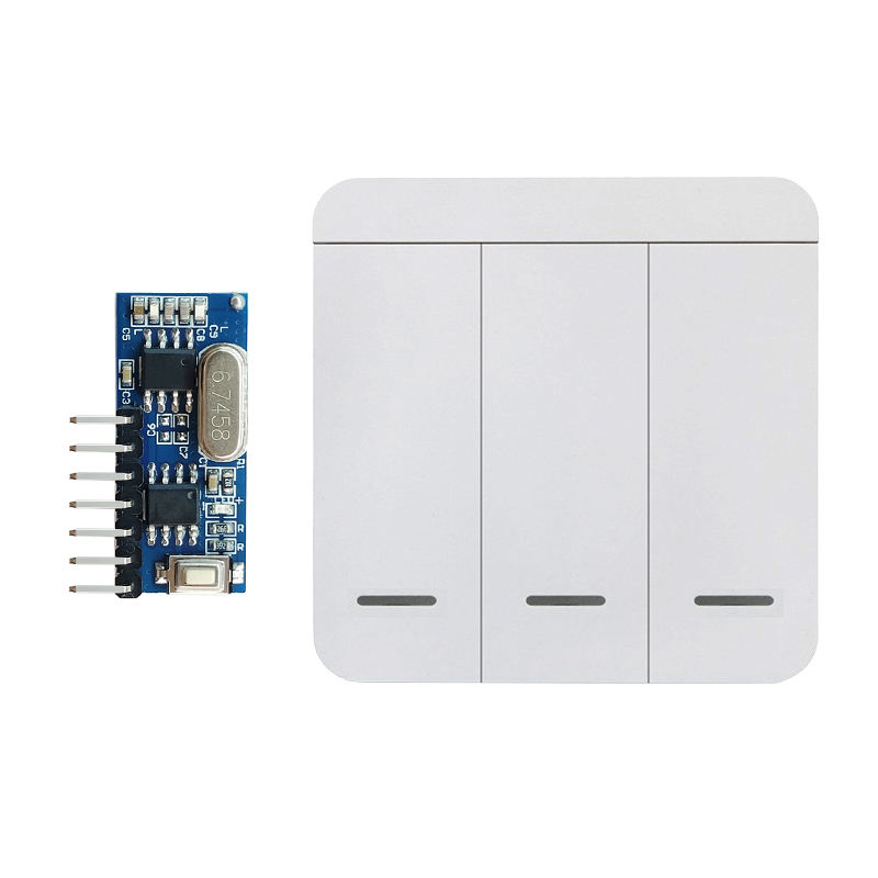 FBD0433 1/2/3 Buttons Wall Remote Control Wall Switch EV1527 Remote ...
