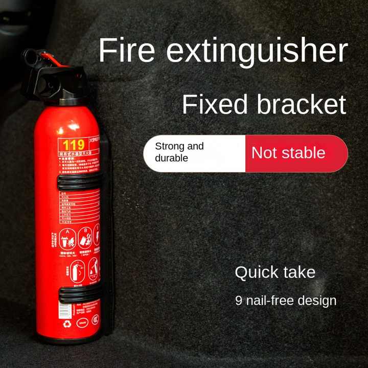 Wholesale PVC Water-Based Fire Extinguisher Bracket Fixing Frame Car ...