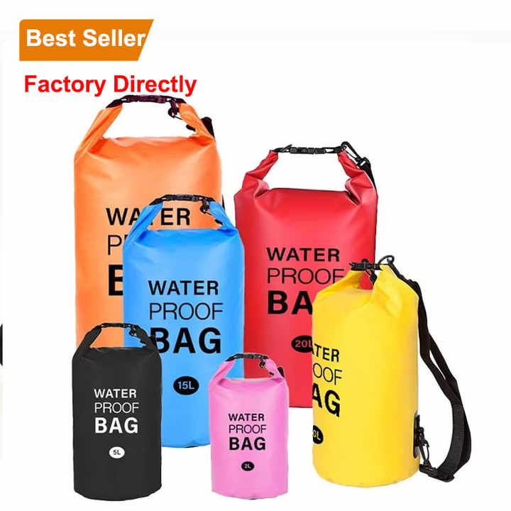 5 Pcs Custom Logo 2l 5l 10l 15l 20l 30l Hiking Swim 500d Pvc Ocean Pack Waterproof Dry Bag Sack ...