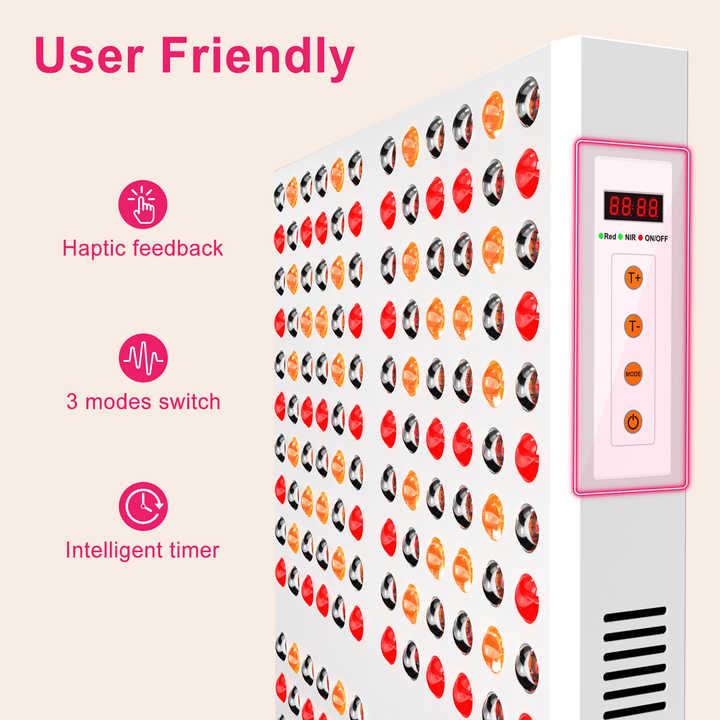 2400W Red Light Therapy Facial Machine with 5-Year Warranty