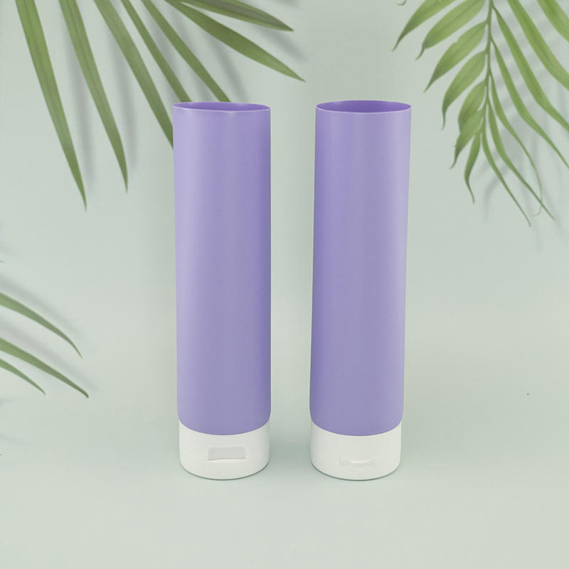 Custom Logo D50mm 100ml Purple Plastic Cosmetic Tubes Packaging with ...