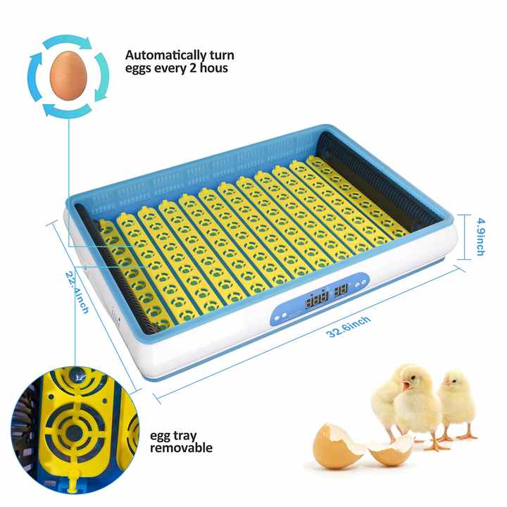 Newest Fully Automatic Turning Egg Hatching Machine H120 Egg Incubator ...