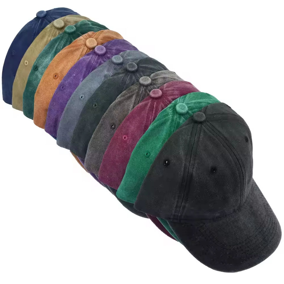 Hot Sale Women and Men Washed Dad Cap Vintage Hat Cotton Retro Style ...