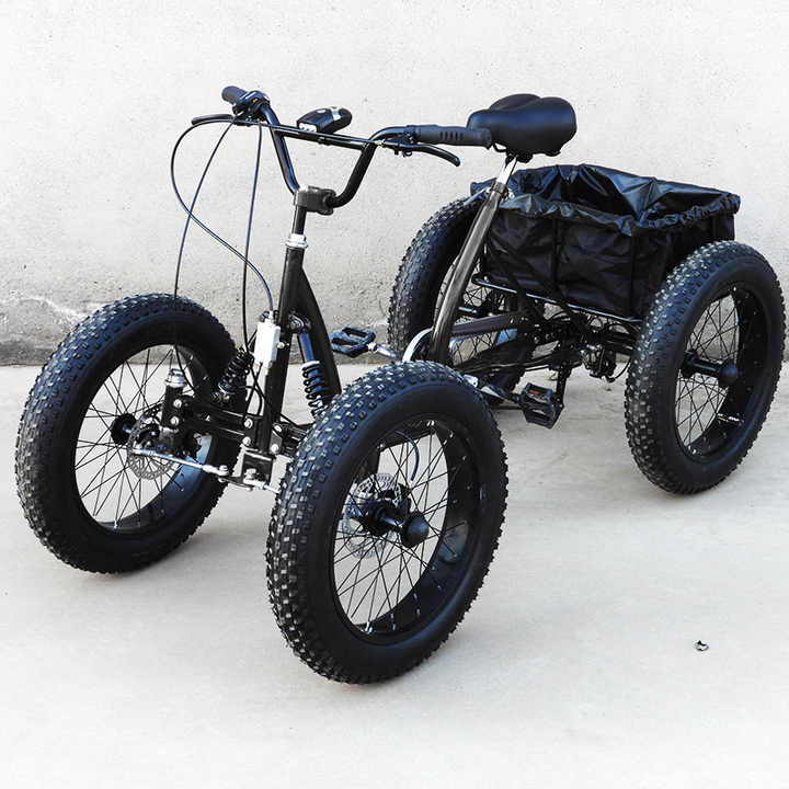 Freight Bicycles Fat Tire Off-road Pedals Four Wheeled Bicycles Three ...