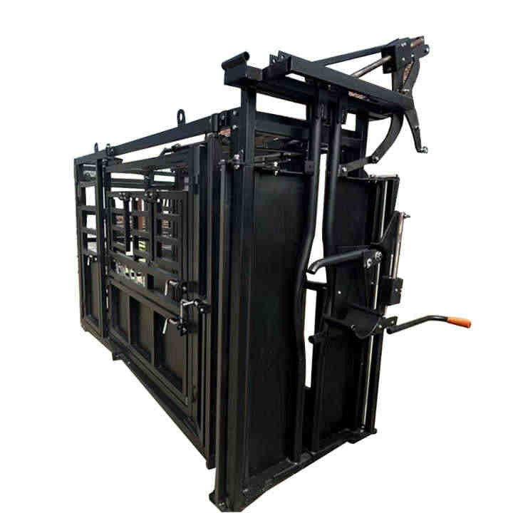 Heavy-Duty Automatic Galvanized Cattle Squeeze Chute Livestock Cow ...