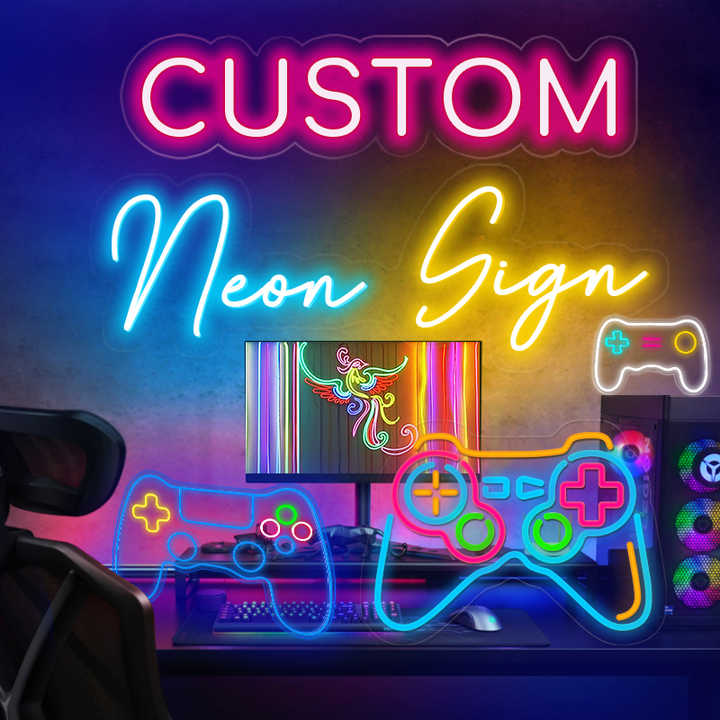 Neon Sign Custom Transparent Led Screen Game Room Decoration Night ...