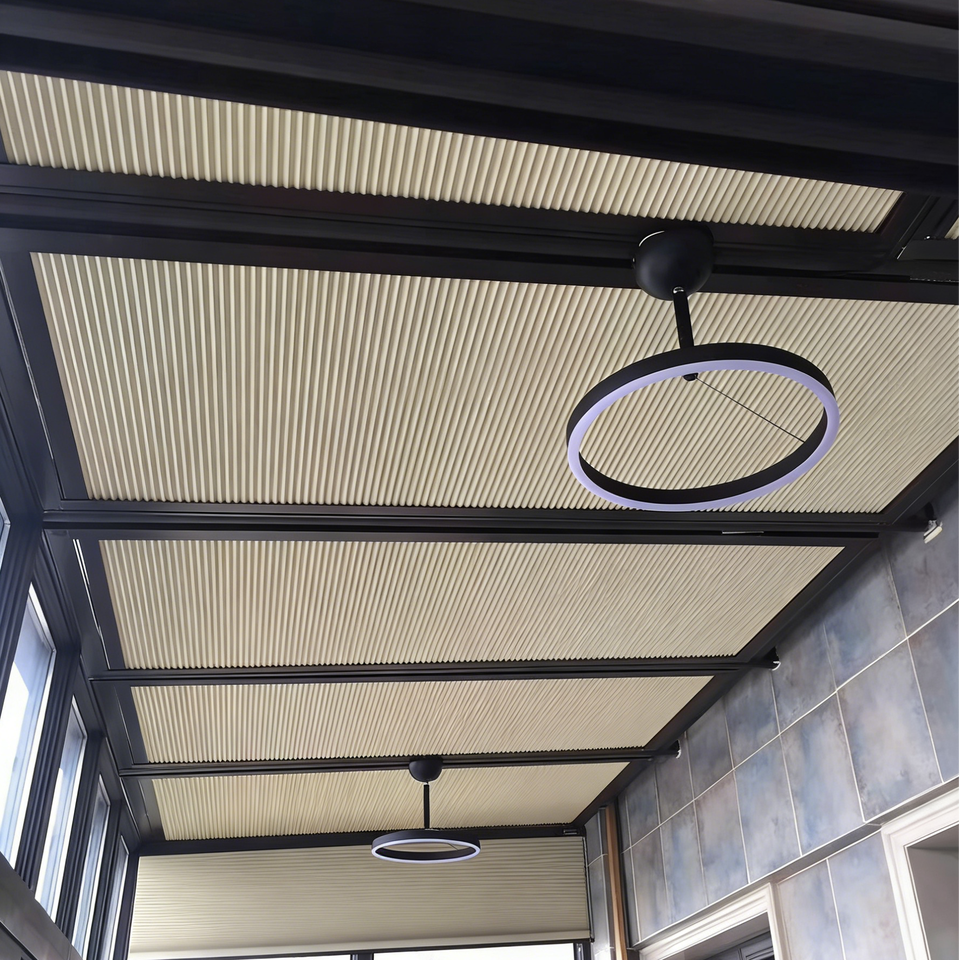 Blackout Customized-sized Vertical Intelligent Electric Honeycomb Glass ...
