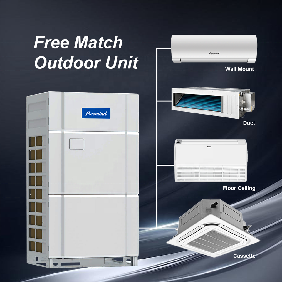 Gree Inverter VRF Central Air Conditioner Outdoor Unit 22KW 45KW 68KW Solar Multi Zone Split Air ...