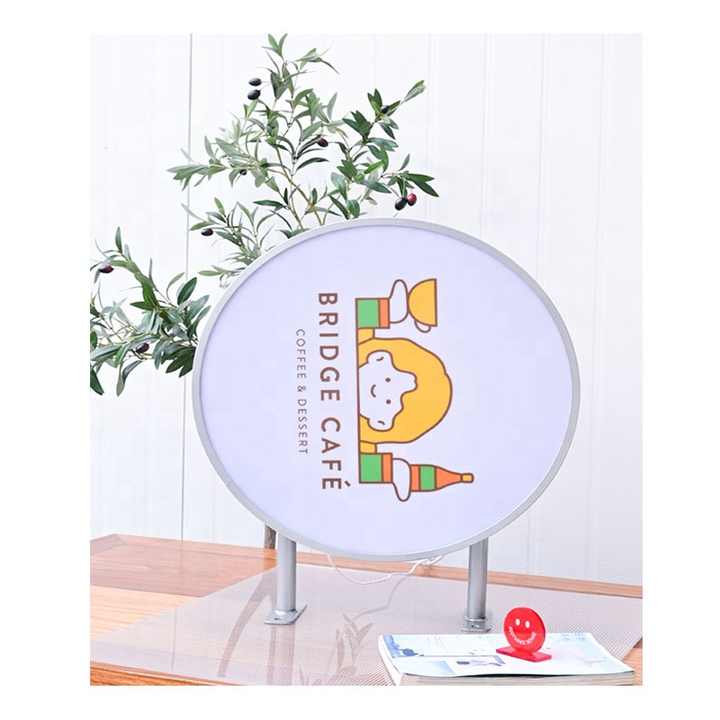 Kexian Custom Wall Side Hanging Board Circle Mounted Signboard Two ...