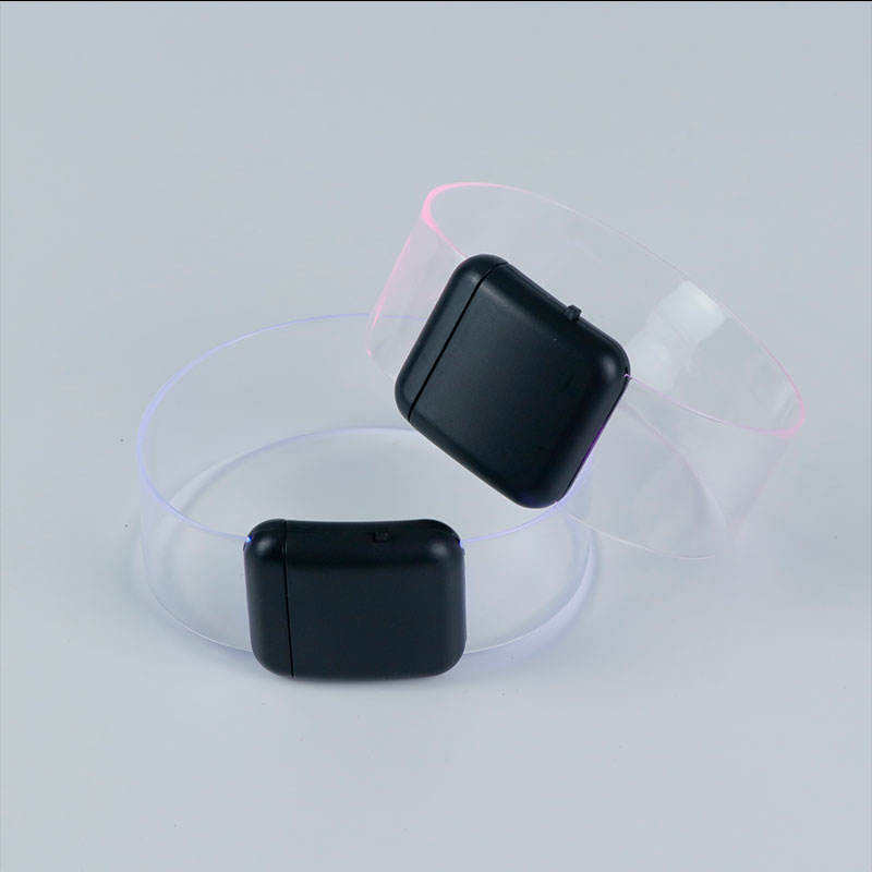 Custom Logo Sound Activated LED Bracelet Wholesale Glow Flashing ...
