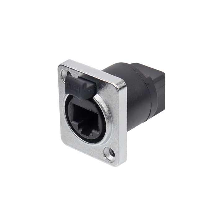 D Type Female Network Ethernet Connector Metal RJ45 Female Jack Panel ...