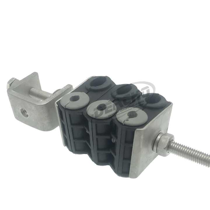 4G 5G Wireless Telecom Tower Optic Fiber Cable Support Clamps