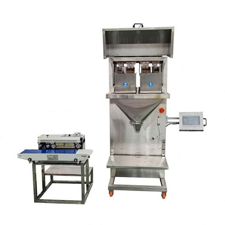 2 Head Granule Linear Scale Weigher Linear Weigher Filler Packing ...