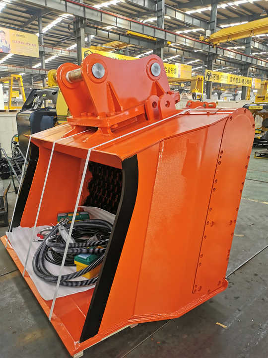 Monde ROBI Shredder Screening Bucket Excavator Bucket Screening Rocks ...