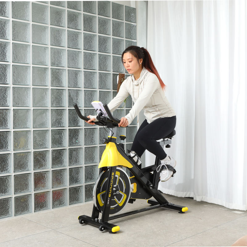 6kgs Flywheel Spinning Bike Stationary Bicycle Cardio Indoor Adjustable ...