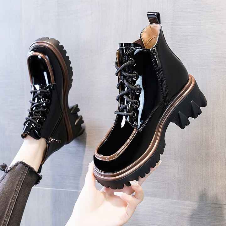 2024 Women Ankle Boots New Design Round Toe Fashion Martin Boots Trend ...