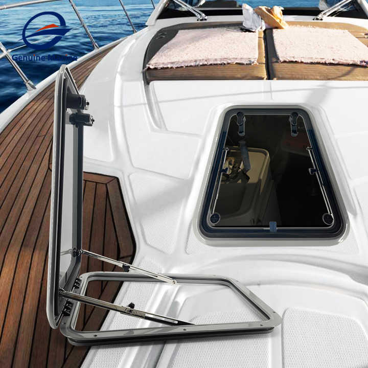 Genuine Marine Aluminum Trapezoid Skylight for Boat Yacht Roof