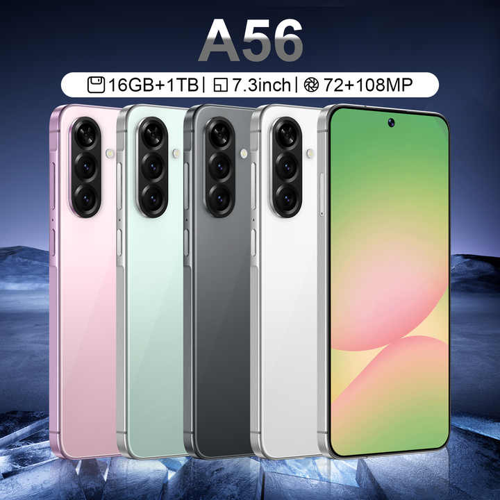 2025 A56 16GB+1TB 5G Smartphone Quad Core CPU 8000mAh 4K English Cheap ...