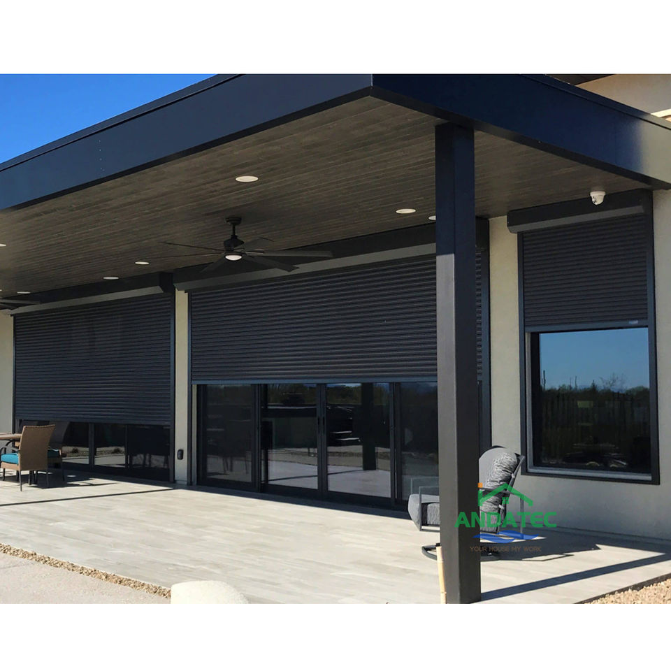 2026 Electric Aluminum Roller Shutter Sliding Window With Electric ...