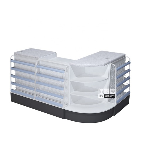 Supermarket Checkout Counter Cashier Desk - Eco-Friendly Retail Counter ...
