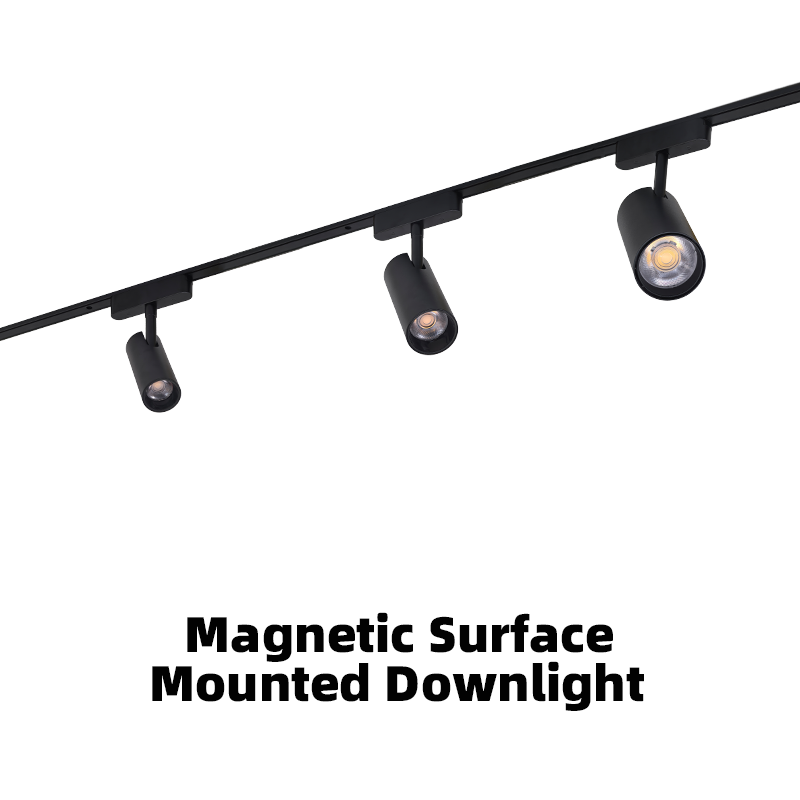 Ultra Slim Magnetic Track Light 6mm Aluminum Rail Surface Mounted 48V ...