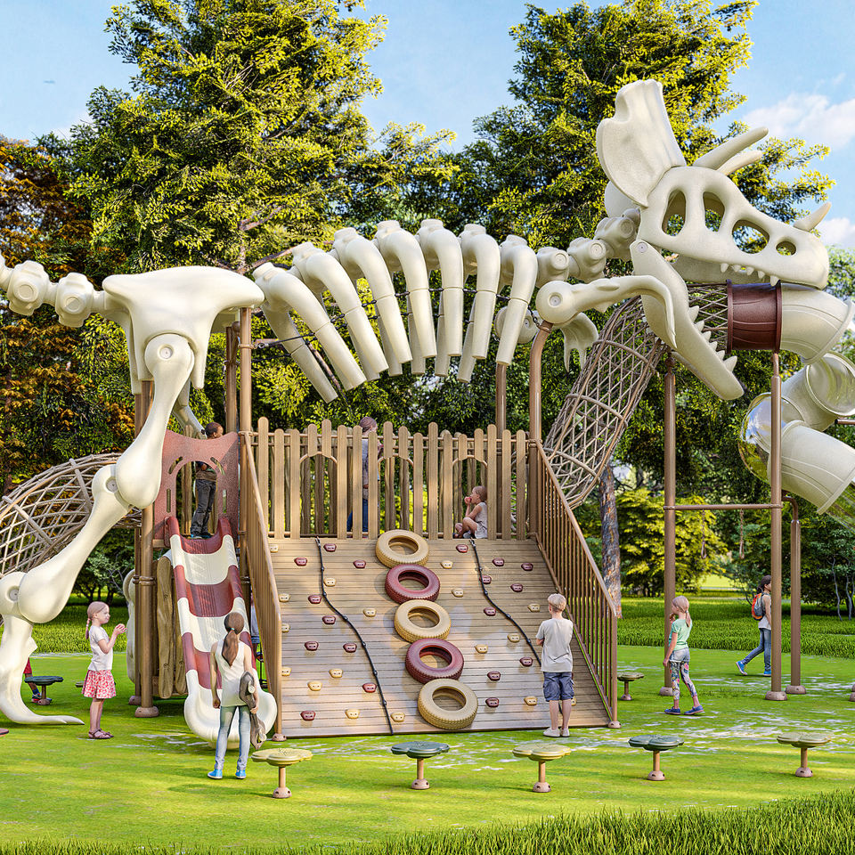 Dinosaur Theme Park - Customized Outdoor Kids Playground