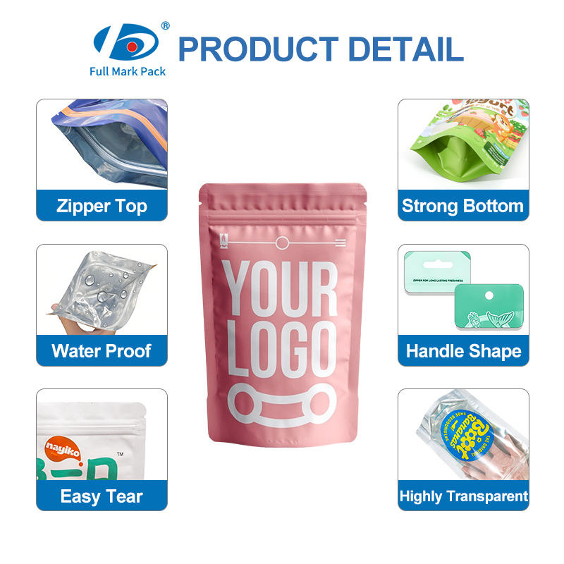 Wholesale Portable Stand up Pouch Customise logo Design Zipper ...