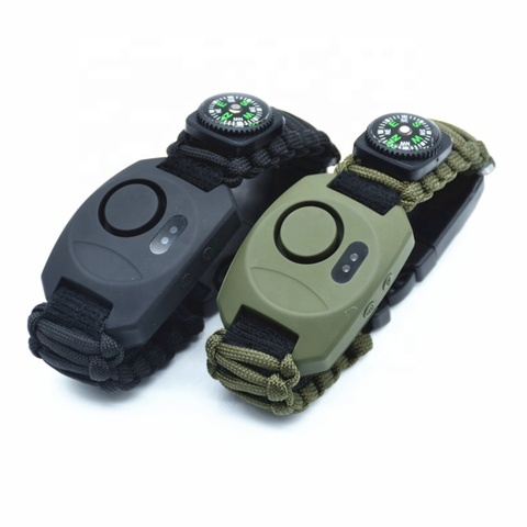 8-in-1 Personal Alarm Wrist Tool with SOS LED Flashlight - Ideal for ...
