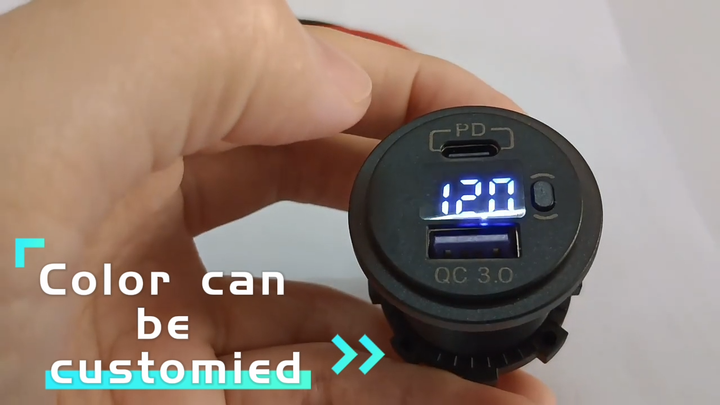 Enchufe de cargador de coche USB C de 12V, 48W, PD, tipo C, QC 3,0, cargador de coche, Puerto ...