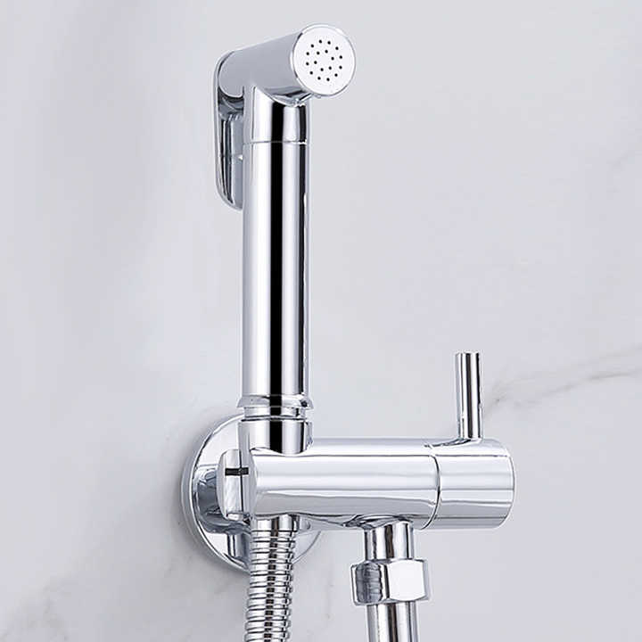 Wall Mounted Golden Cold Water Only Brass Muslim Shower Handheld Douche ...