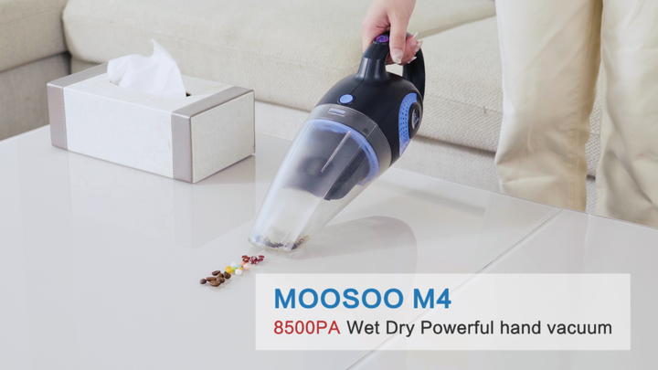 MOOSOO M4-B Cordless Wet and Dry Vacuum Cleaner for Cars