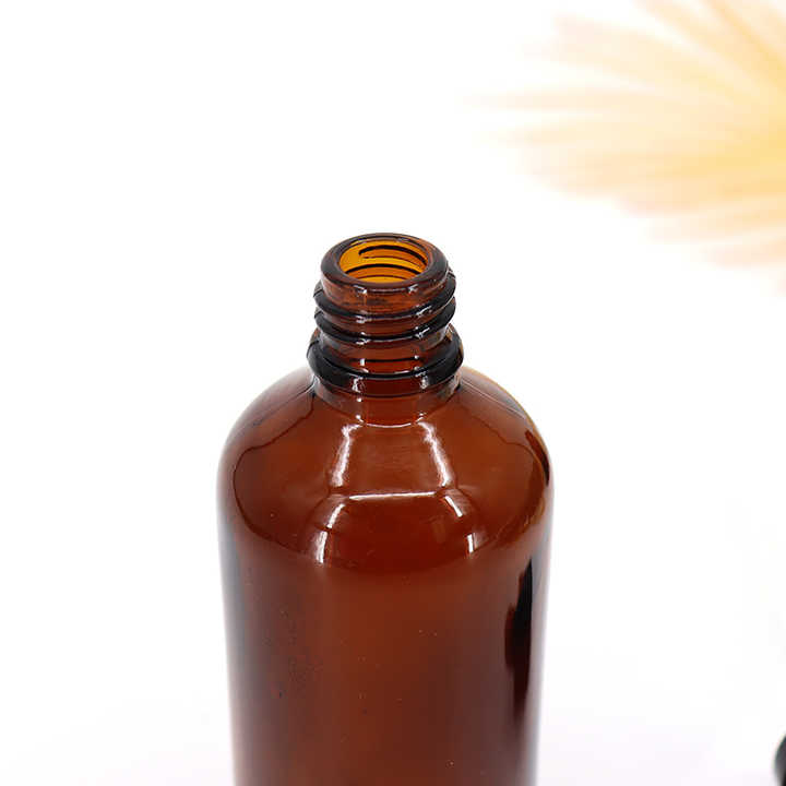 Transparent Amber Glass Dropper Body Essential Oil Bottles 100ml Brown ...