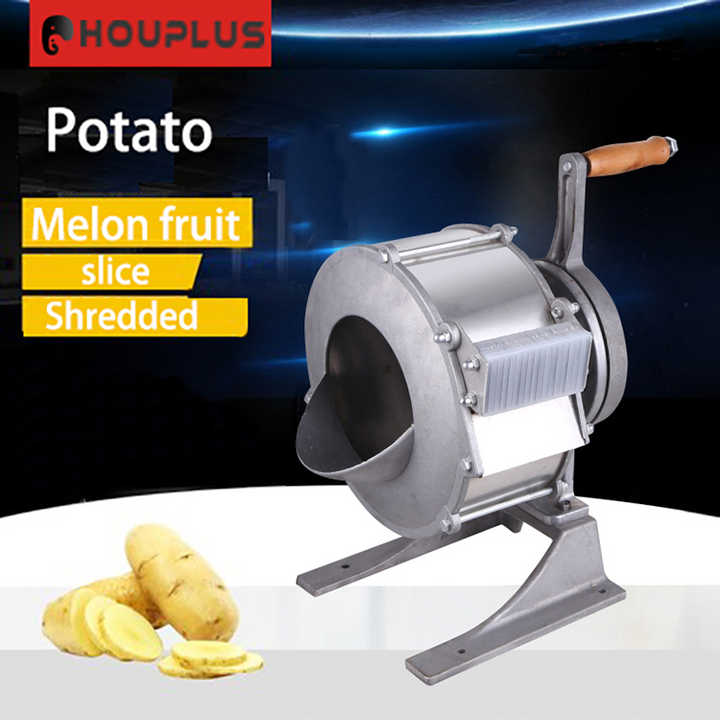 HOUPLUS Manual Hand Potato Carrot Cucumber Slicer Shredder