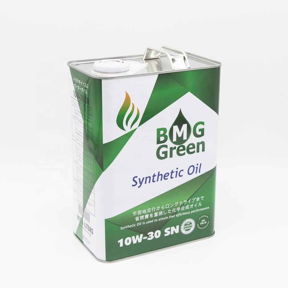 Tin Can Factory 4L F-Style Chemical Empty Engine Oil Tin Can With Metal ...