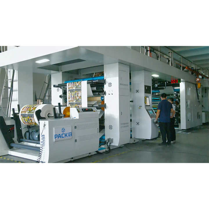 Lisheng High Speed Flexo Press Central Drum 6 Color Flexographic ...