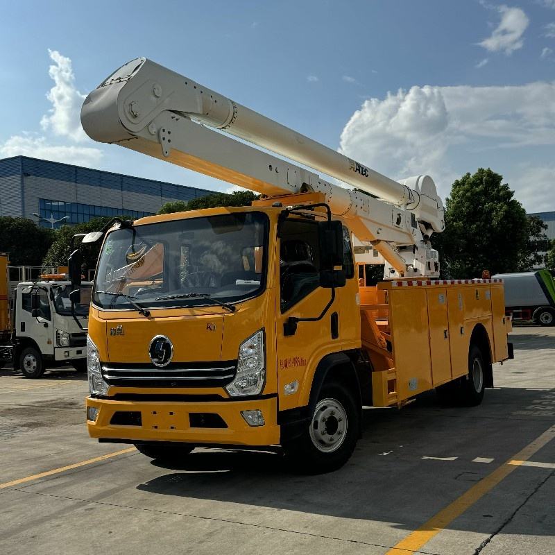 Manlift Truck Shacman Bucket Truck Aerial Working Platform Floding Boom ...