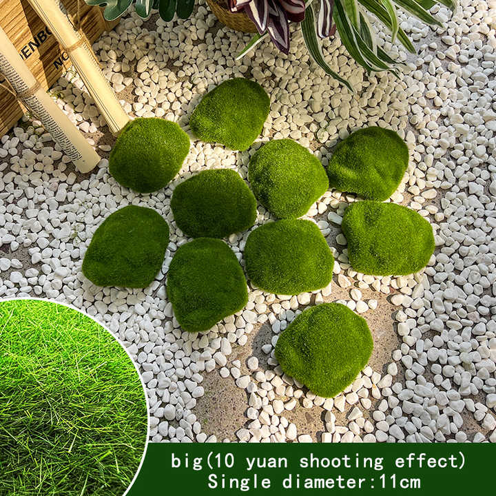 ZhiXia Custom Decorative Moss Stone Placing Props Simulating Moss ...