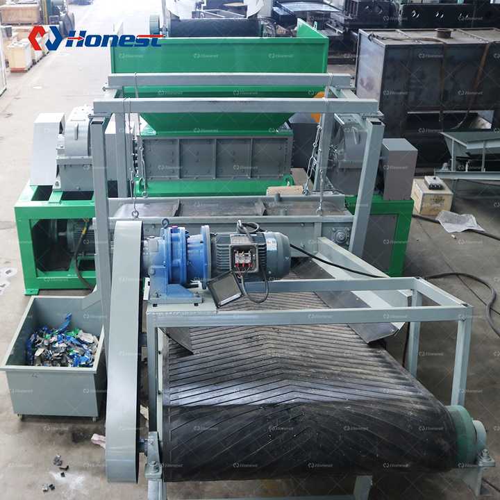 Heavy-Duty Industrial Double Shaft Scrap Metal Shredder Automatic Multi ...
