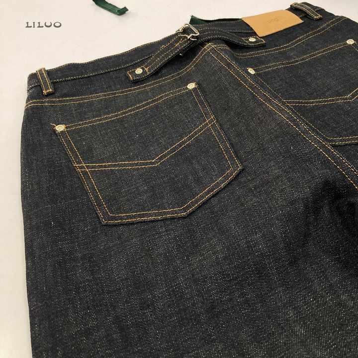 Custom Japanese Selvedge Raw Denim Jeans Men's Loose Fit