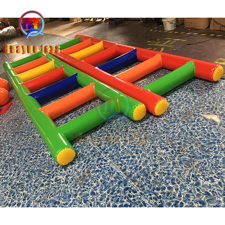 2024 Funny Colorful Teamwork Games Inflatable Ladder for Sale