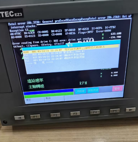 EZ2 EZ3 EZ4 10MA 20MA 21MA SYNTEC10A SYNTEC 10A Operator Panel Used in ...