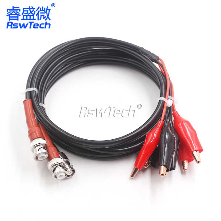 Rf 50 Ohm Coaxial Cable Rg58 Coaxial Cable Mhv Crocodile Clip High ...