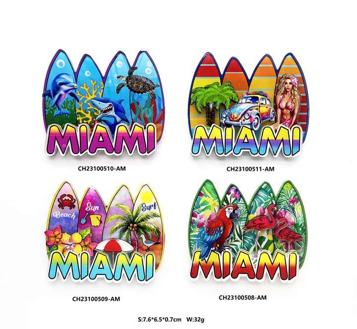Transparent Clear Acrylic Magnets - Customizable Souvenirs