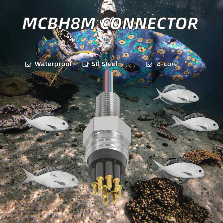 MCBH8M Stainless Steel Deepwater Waterproof Pluggable Bulkhead Sous ...