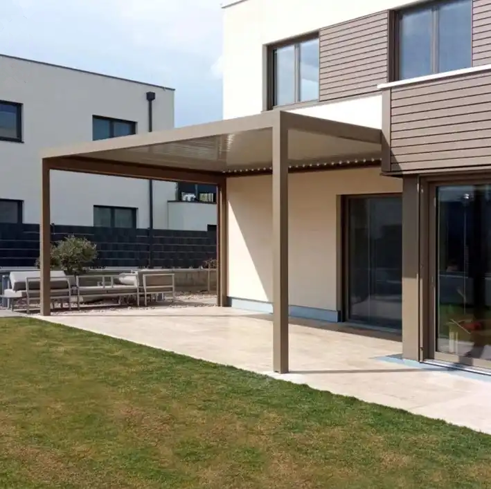 Aluminum Waterproof Louver Gazebo - Outdoor Bioclimatic Awning