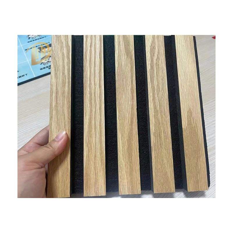 Flexible Acoustic Slatted Wall Panel 600x600mm MDF+Polyester Fiber 21mm ...