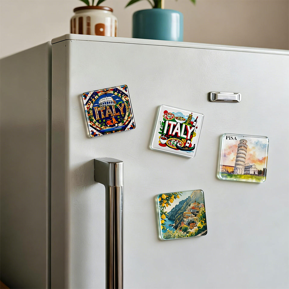 Wholesale Italy Landscape Acrylic Magnet PMMA Refrigerator Sticker ...