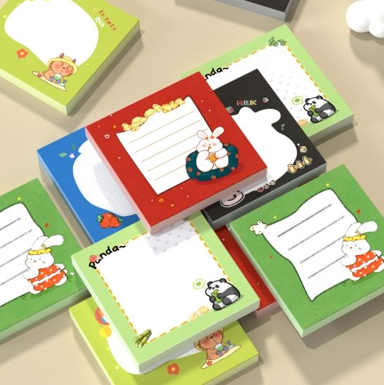 Cartoon Memo Pad-Self-Adhesive Reusable Student & Message Board Use ...